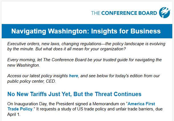 Navigating Washington Newsletter Sign-up